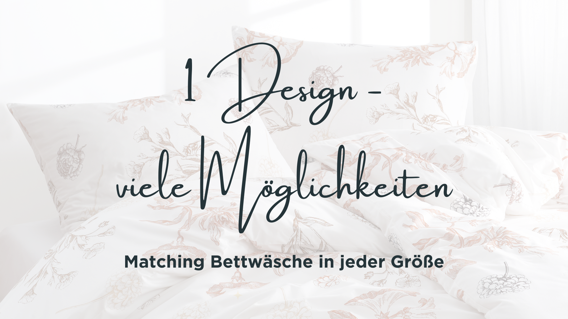 Ein Design, viele Möglichkeiten – Matching Bettwäsche in jeder Größe ...